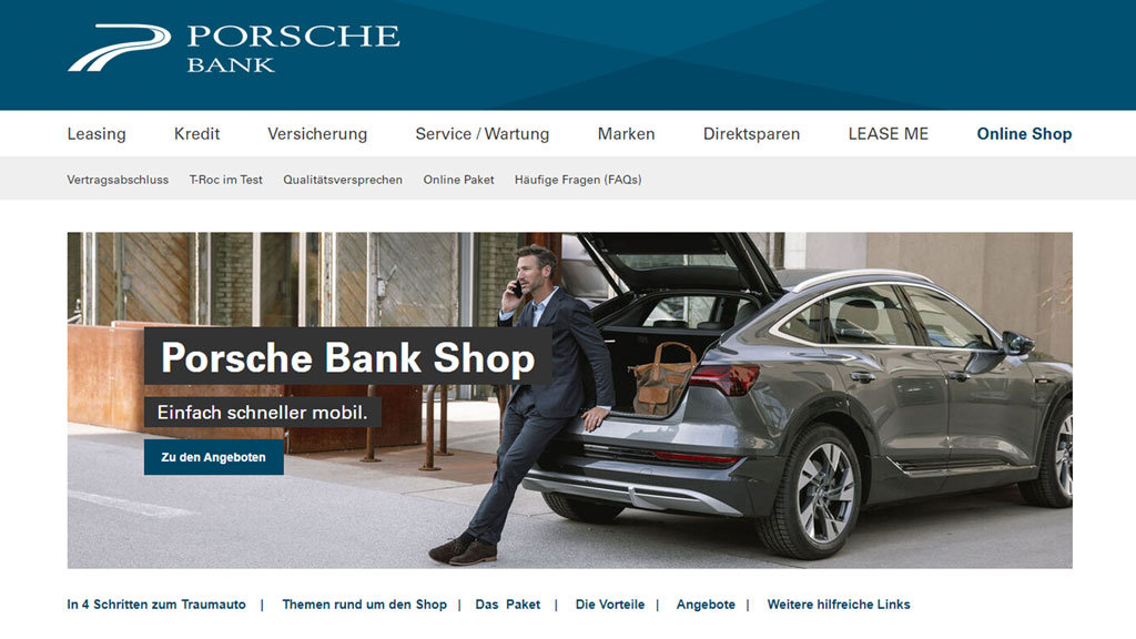 Neu vorgestellt: Porsche Bank Shop - Service - AUTOWELT - motorline.cc
